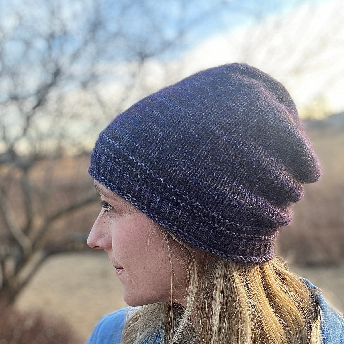 New knitting pattern: Mohair Magic Slouch – Three Birds Yarn Studio