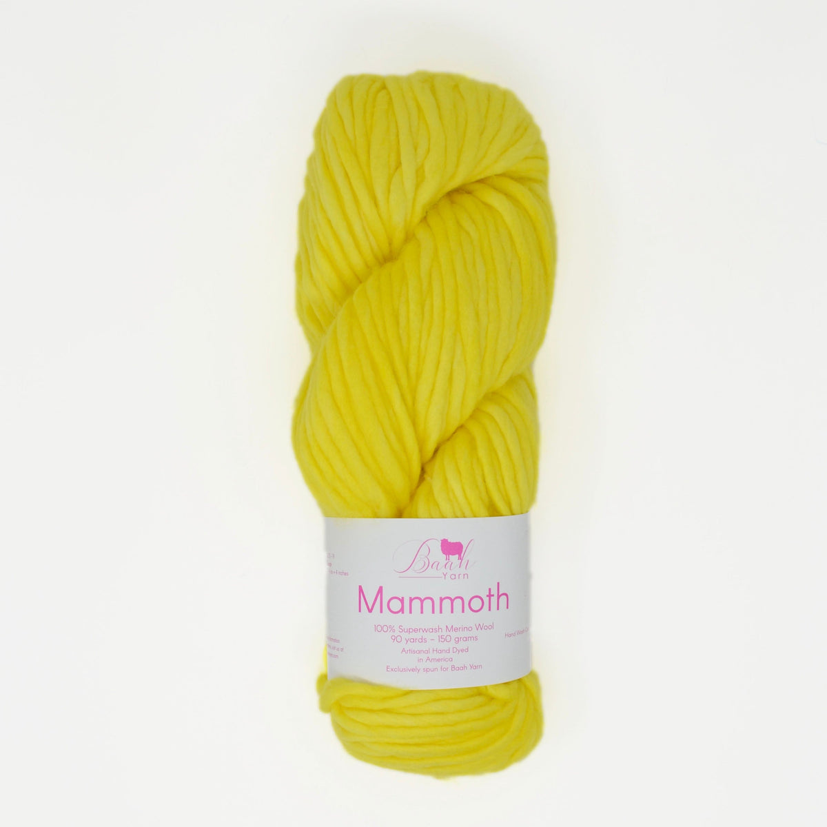 Mammoth - Lemon Meringue – Three Birds Yarn Studio