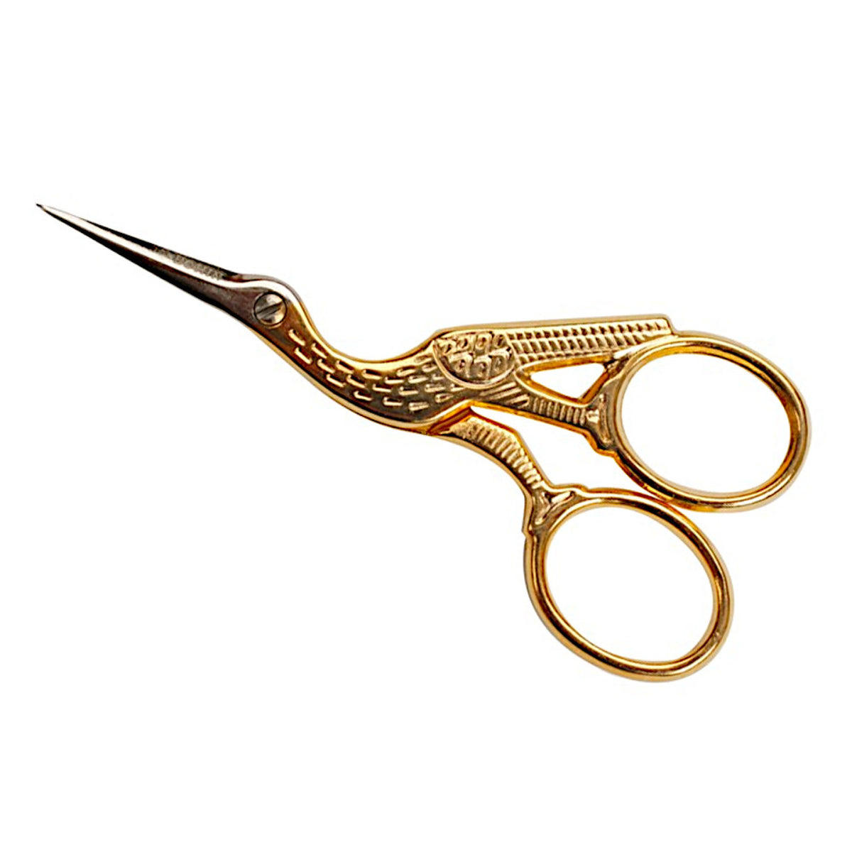 Stork Gold Stainless Scissors – Three Birds Yarn Studio