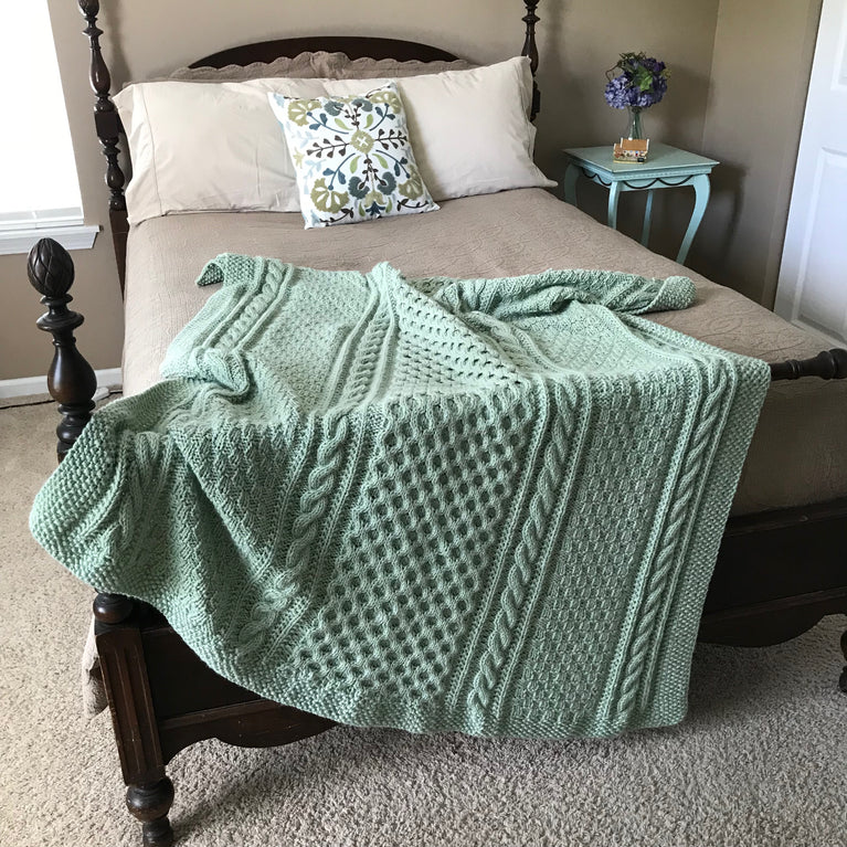 Emerald Blanket Pattern – Three Birds Yarn Studio